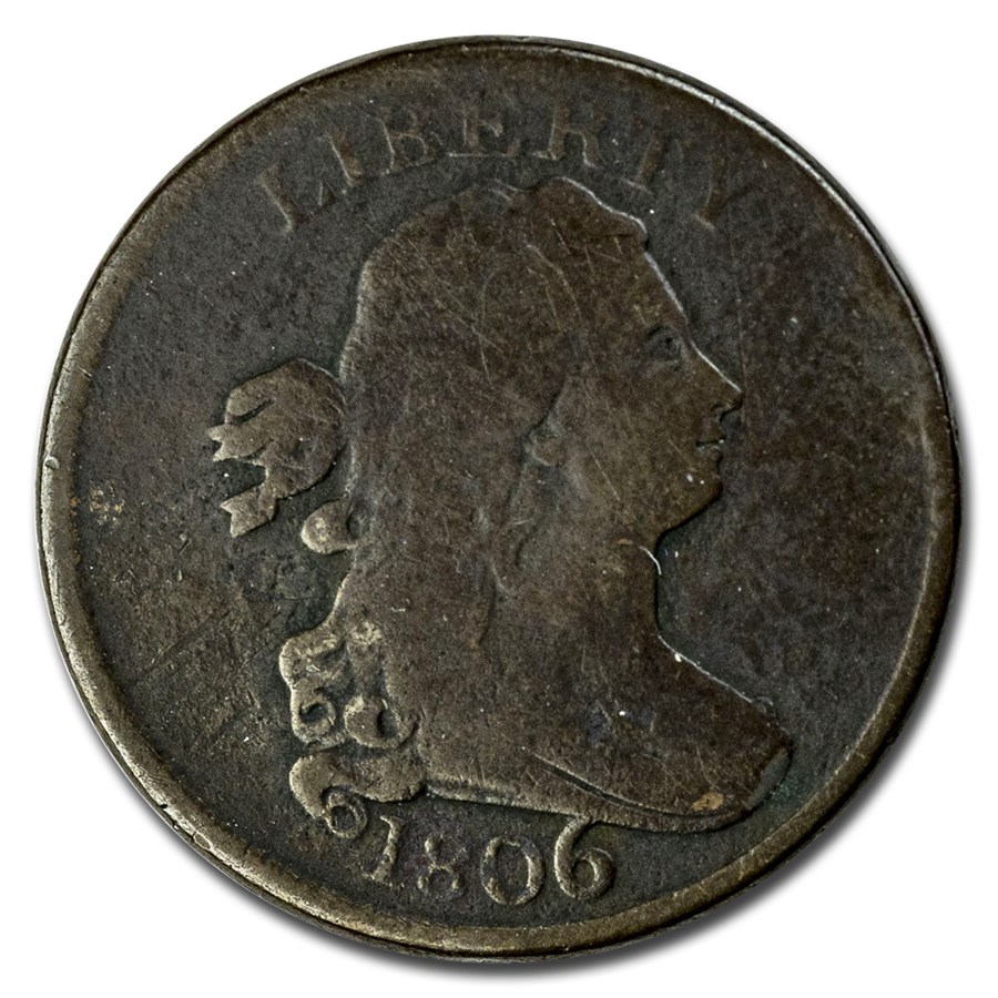 Buy 1806 Half Cent Large 6 w/Stems VG | APMEX