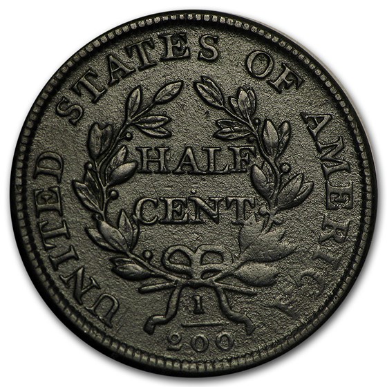 Buy 1806 Half Cent Large 6 w/Stems XF | APMEX