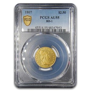 Buy 1807 $2.50 Capped Bust Gold Quarter Eagle AU-55 | APMEX