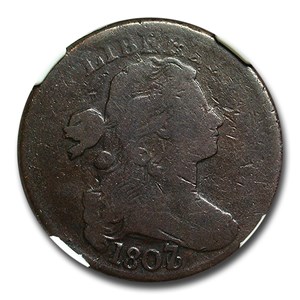 Buy 1807/6 Draped Bust Large Cent Fine-12 NGC | APMEX