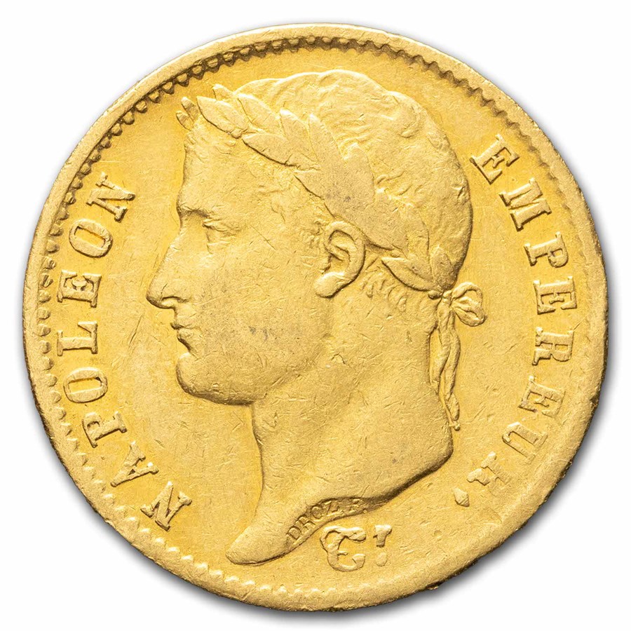 1807-A France Gold 20 Francs Napoleon I XF