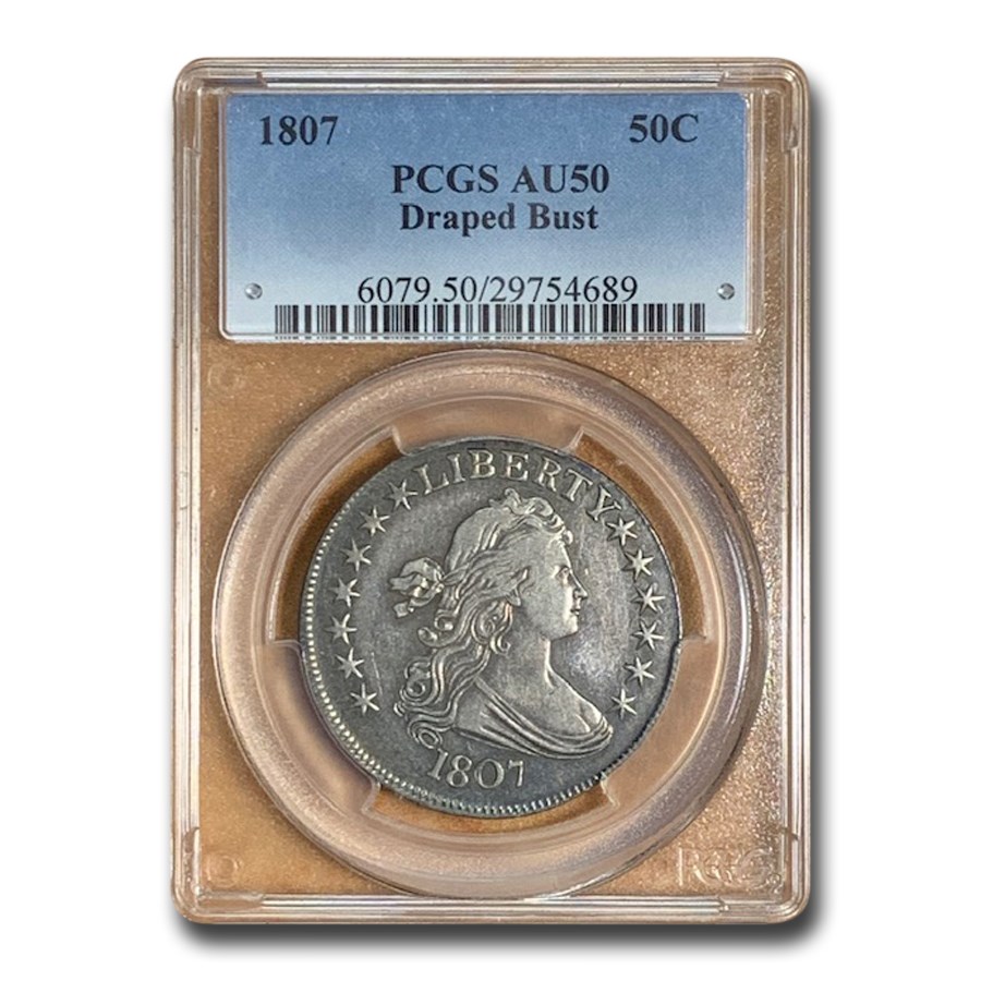 Buy 1807 Bust Half Dollar AU-50 PCGS | APMEX