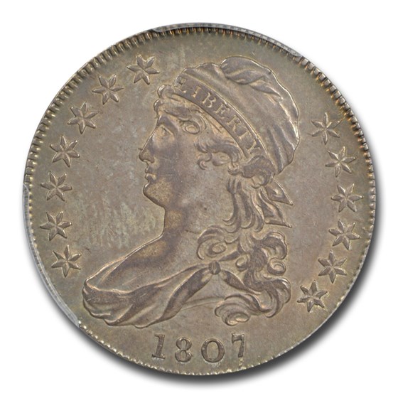 Buy 1807 Bust Half Dollar AU-53 PCGS CAC (Large Stars) | APMEX
