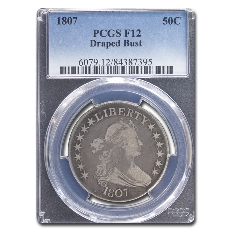 Buy 1807 Bust Half Dollar Fine-12 PCGS | APMEX
