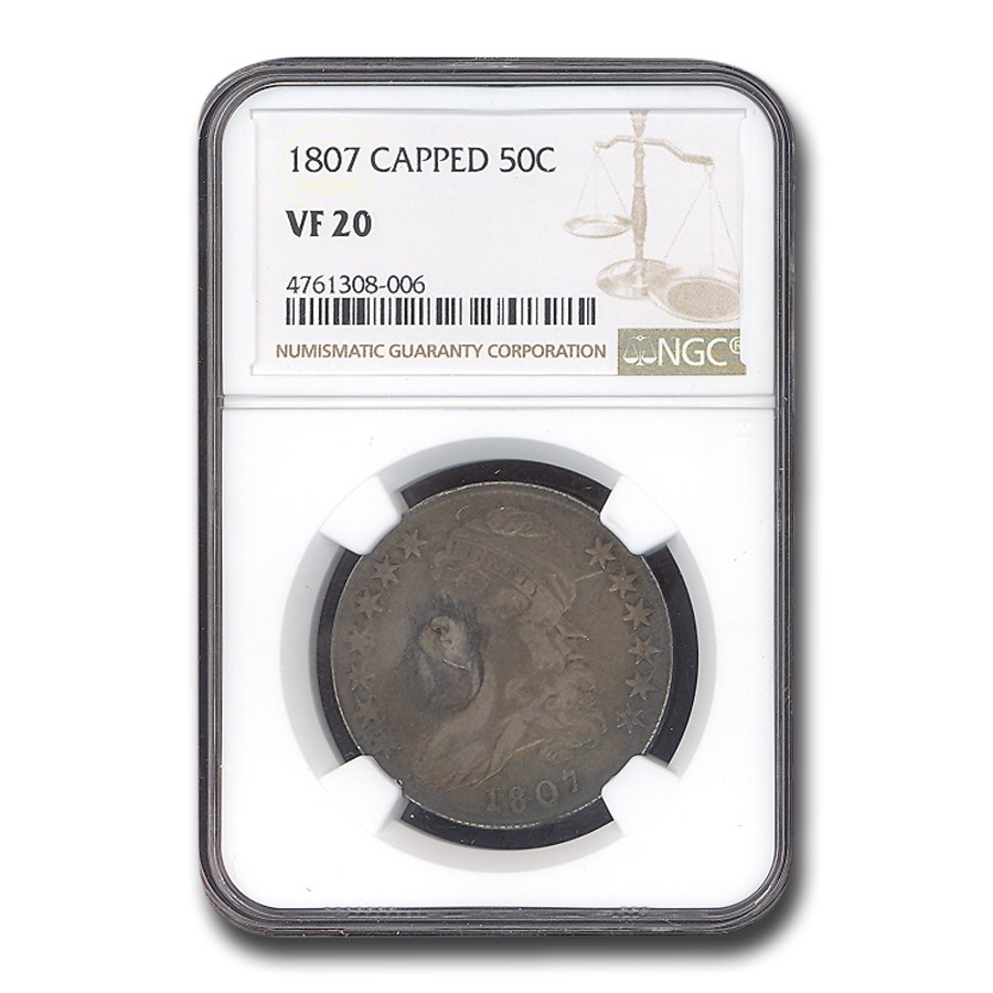 Buy 1807 Bust Half Dollar VF-20 NGC (Large Stars) | APMEX