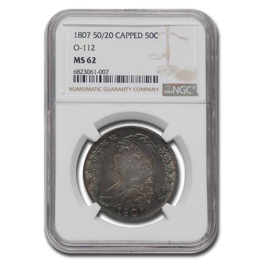 1807 Capped Bust Half Dollar MS-62 NGC (50/20)