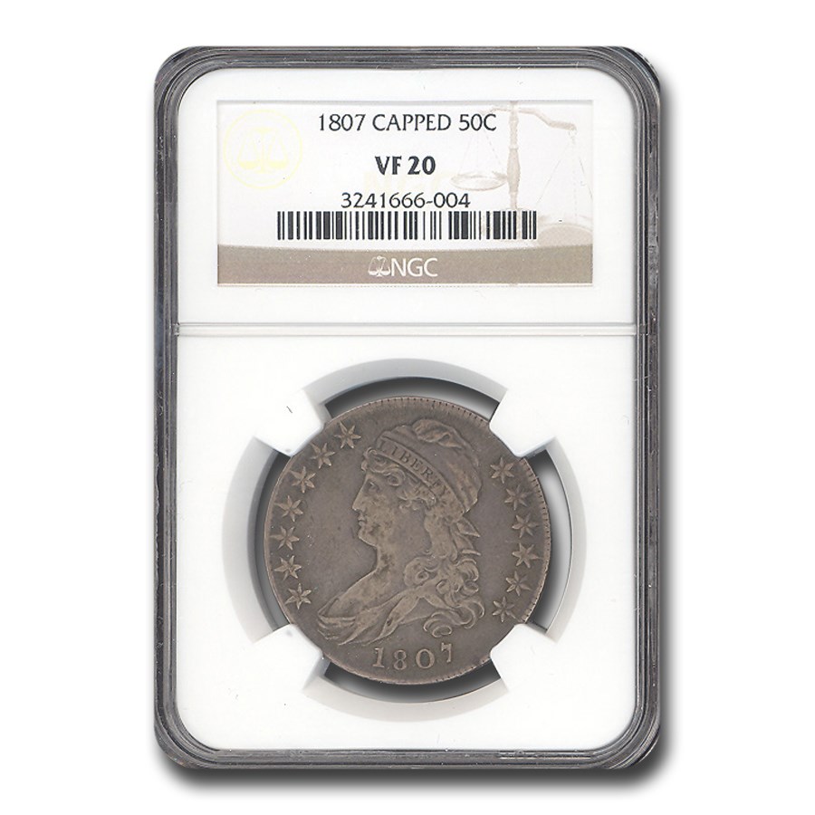 1807 Capped Bust Half Dollar VF-20 NGC