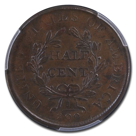 Buy 1807 Draped Bust Half Cent MS-61 PCGS (Brown) | APMEX