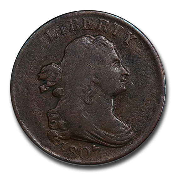 Buy 1807 Draped Bust Half Cent VF-30 PCGS | APMEX