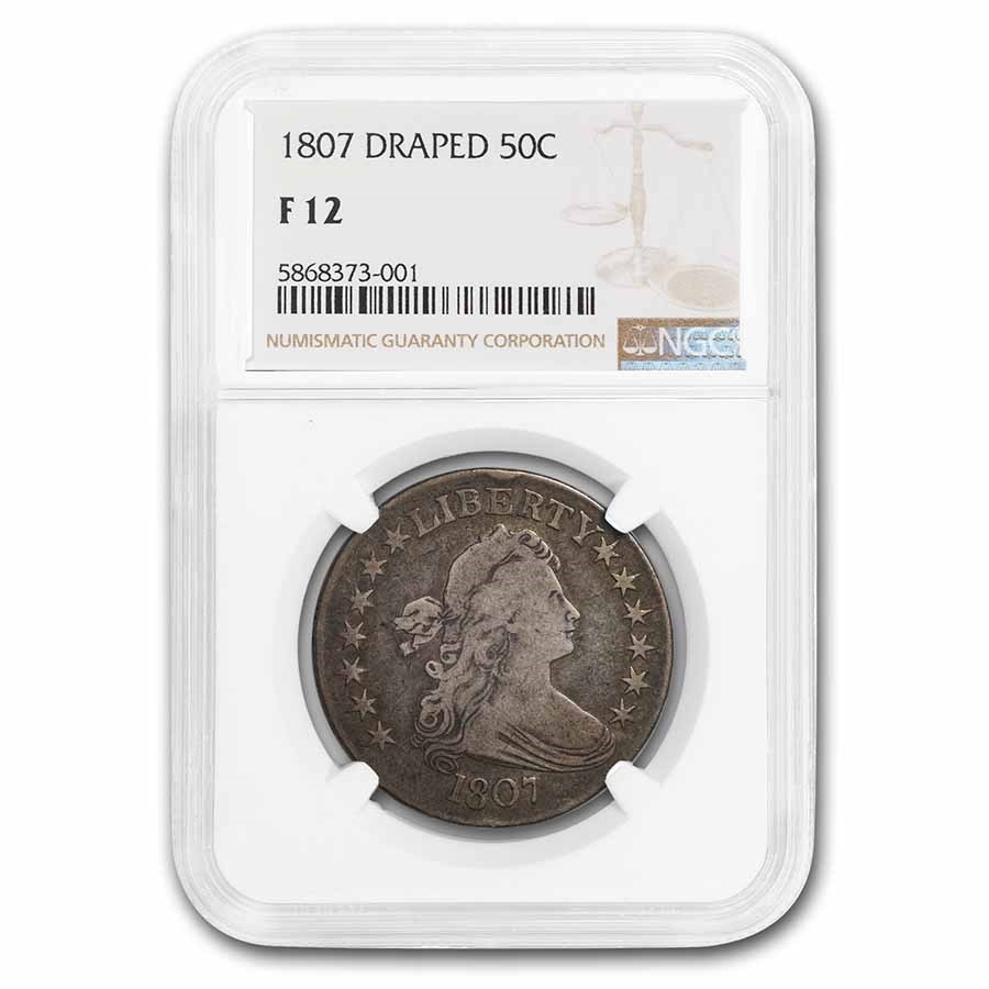 Buy 1807 Draped Bust Half Dollar Fine-12 NGC | APMEX
