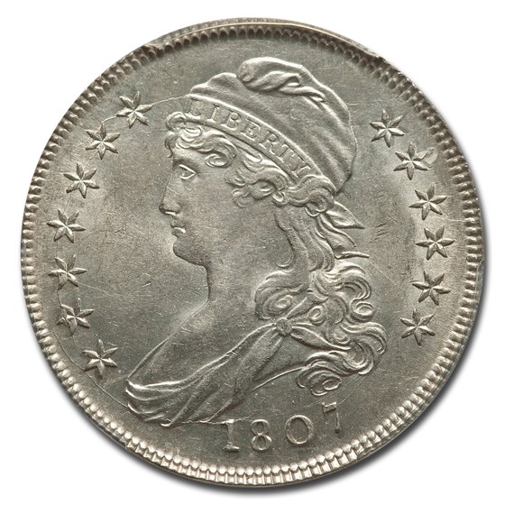 Buy 1807 Draped Bust Half Dollar MS-62 PCGS (Small Stars) | APMEX