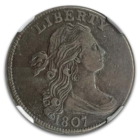 Buy 1807 Draped Bust Large Cent XF-45 NGC (Brown) | APMEX