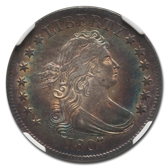 Buy 1807 Draped Bust Quarter MS-64* NGC CAC (B-1) | APMEX