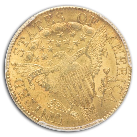 Buy 1807 Turban Head $5 Gold Half Eagle MS-64 PCGS (Bust Right) | APMEX