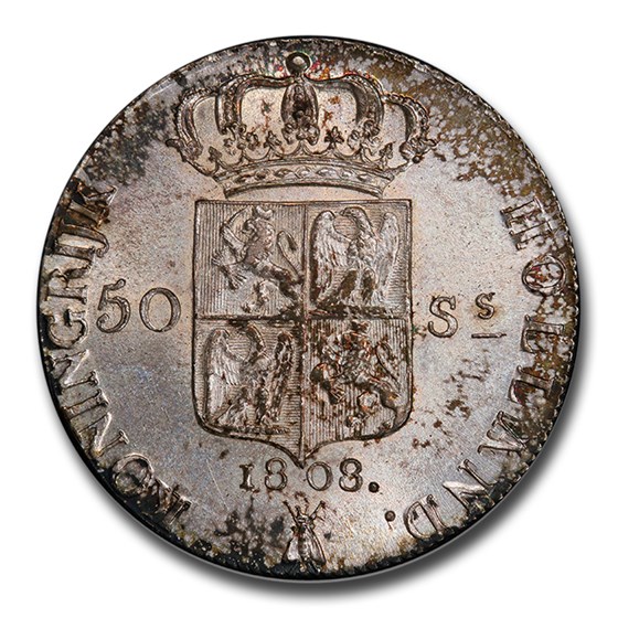 Buy 1808 Netherlands Silver 50 Stuivers MS-64 PCGS | APMEX