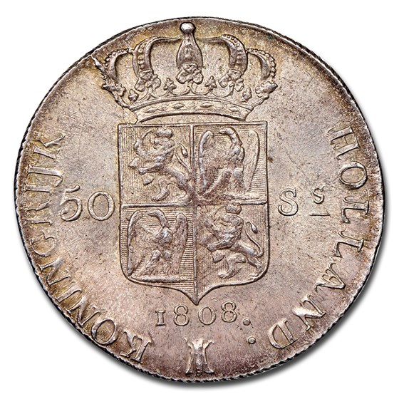 Buy 1808 Netherlands Silver 50 Stuivers MS-65 NGC | APMEX