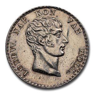 1808 Netherlands Silver Gulden Napoleon MS-61 NGC (Holland)