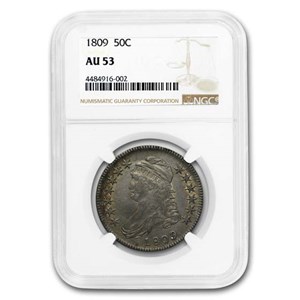 Buy 1809 Bust Half Dollar AU-53 NGC | APMEX