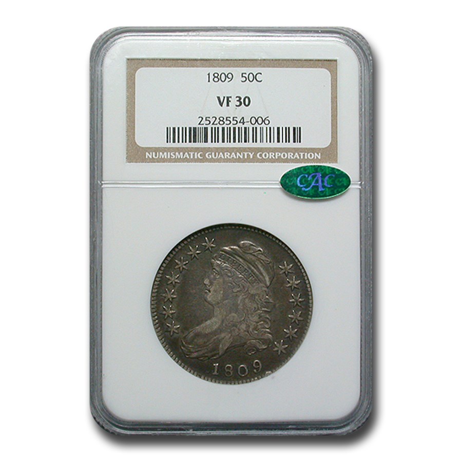 Buy 1809 Capped Bust Half Dollar VF-30 NGC CAC | APMEX