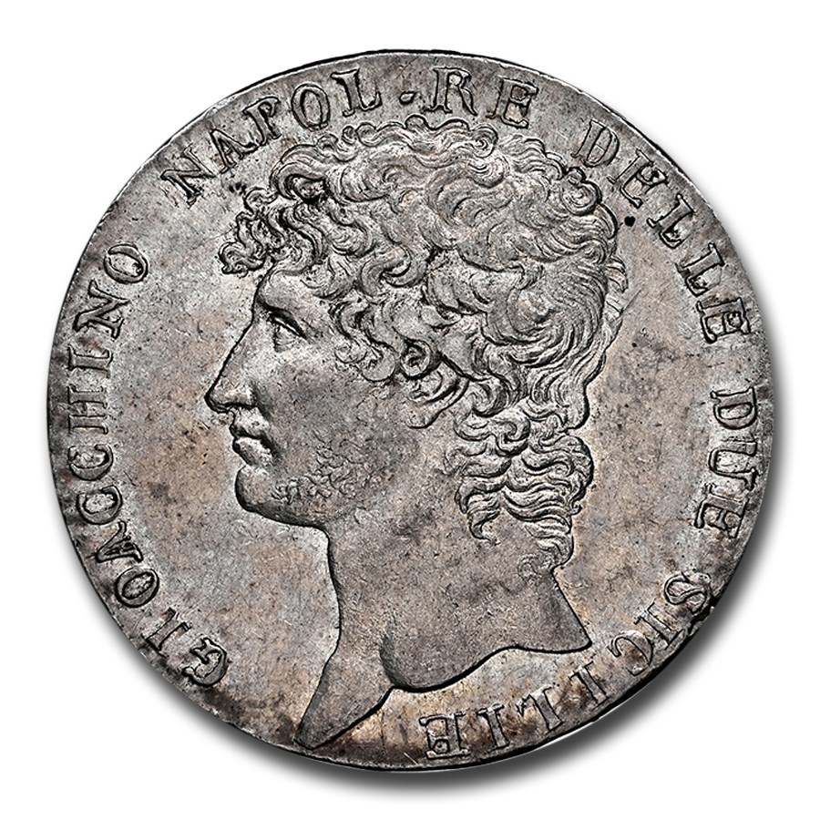 Buy 1809 Italy Naples Silver 12 Carlini AU-58 NGC | APMEX