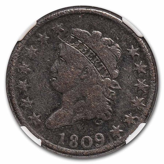 Buy 1809 Large Cent F-12 NGC (S-280, Brown) | APMEX