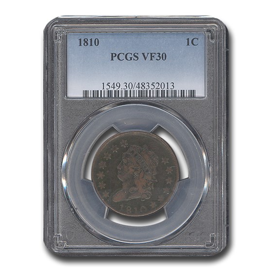 Buy 1810 Large Cent VF-30 PCGS (Brown) | APMEX
