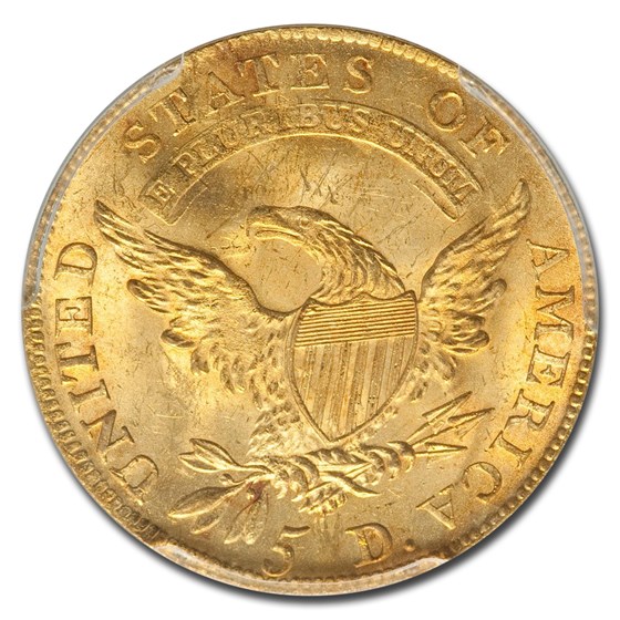 Buy 1811 $5 Capped Bust Gold Half Eagle MS-64 PCGS (BD-1 Tall 5) | APMEX