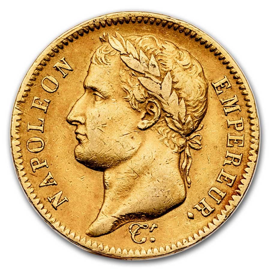 1811-A France 40 Francs Napoleon I AU