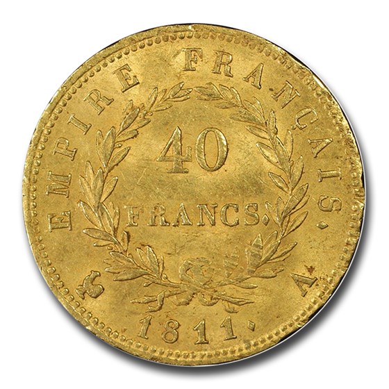 Buy 1811-A France Gold 40 Francs MS-62 PCGS | APMEX