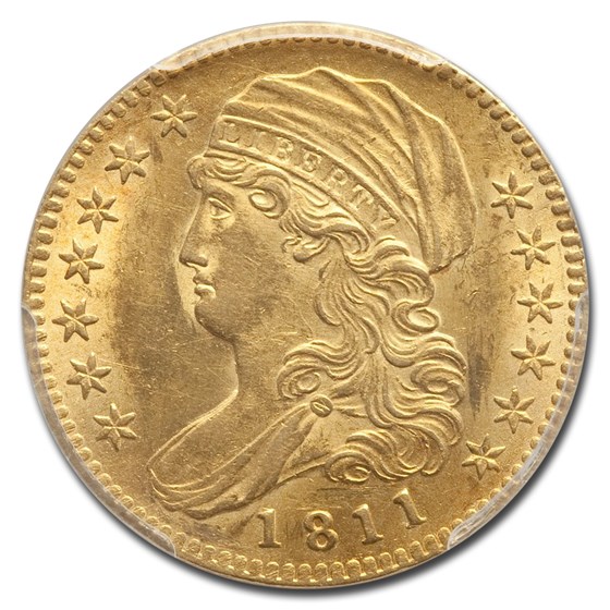 Buy 1811 Capped Bust $5 Gold Half Eagle MS-61 PCGS (Tall 5) | APMEX