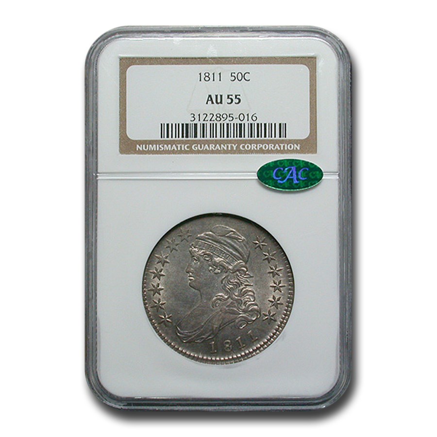 1811 Capped Bust Half Dollar AU-55 NGC CAC