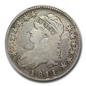 1811 Capped Bust Half Dollar Fine-12 PCGS (Small 8)
