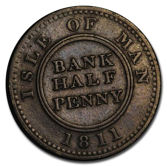 Buy 1811 Isle of Man Copper Token XF | APMEX