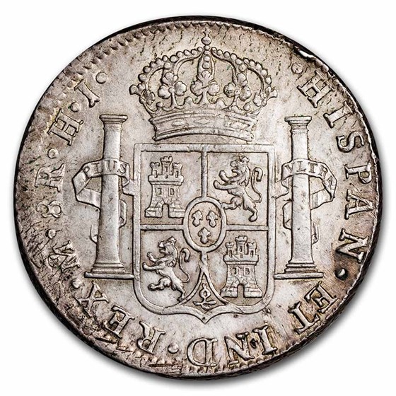 Buy 1811-Mo HJ Mexico Silver 8 Reales Ferdinand VII AU Details | APMEX