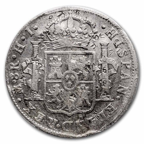 Buy 1811-Mo HJ Mexico Silver 8 Reales VF-Detail PCGS (Chopmarked) | APMEX