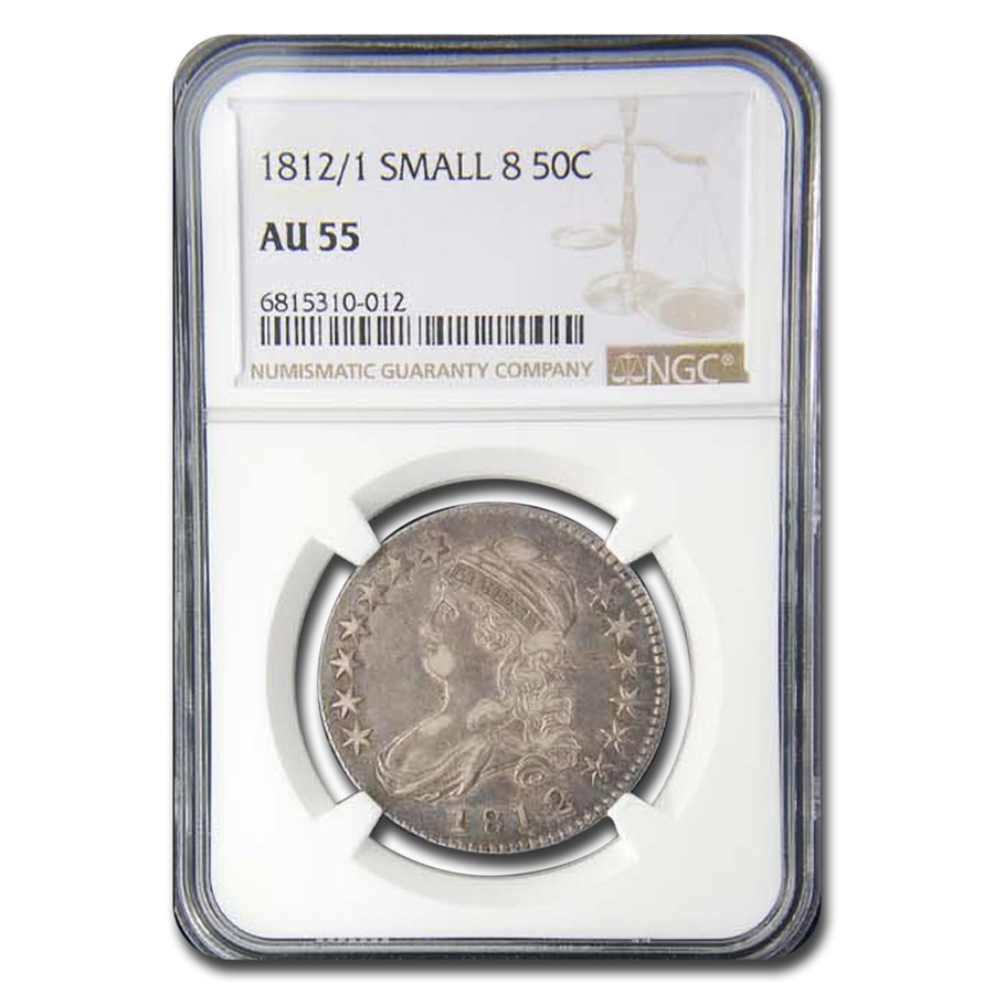 Buy 1812/1 Capped Bust Half Dollar AU-55 NGC (Small 8) | APMEX