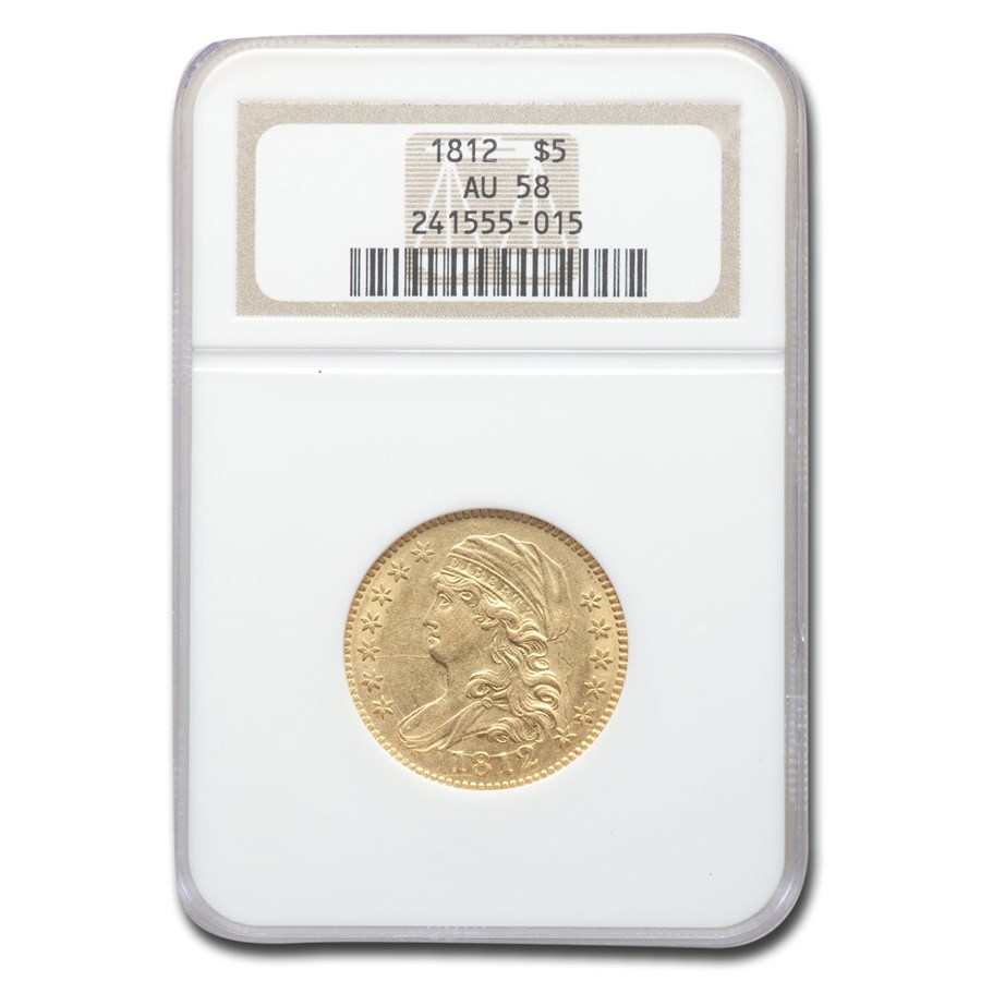 Buy 1812 $5 Capped Bust Gold Half Eagle AU-58 NGC | APMEX