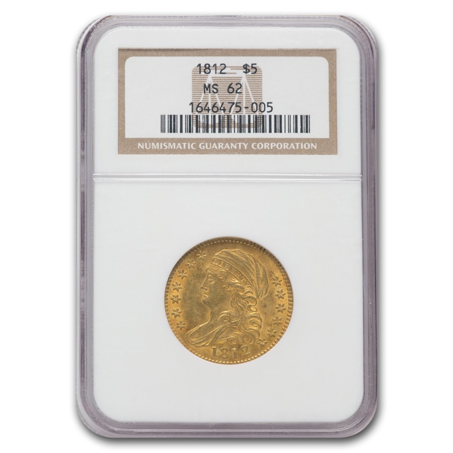 Buy 1812 $5 Capped Bust Gold Half Eagle MS-62 NGC | APMEX
