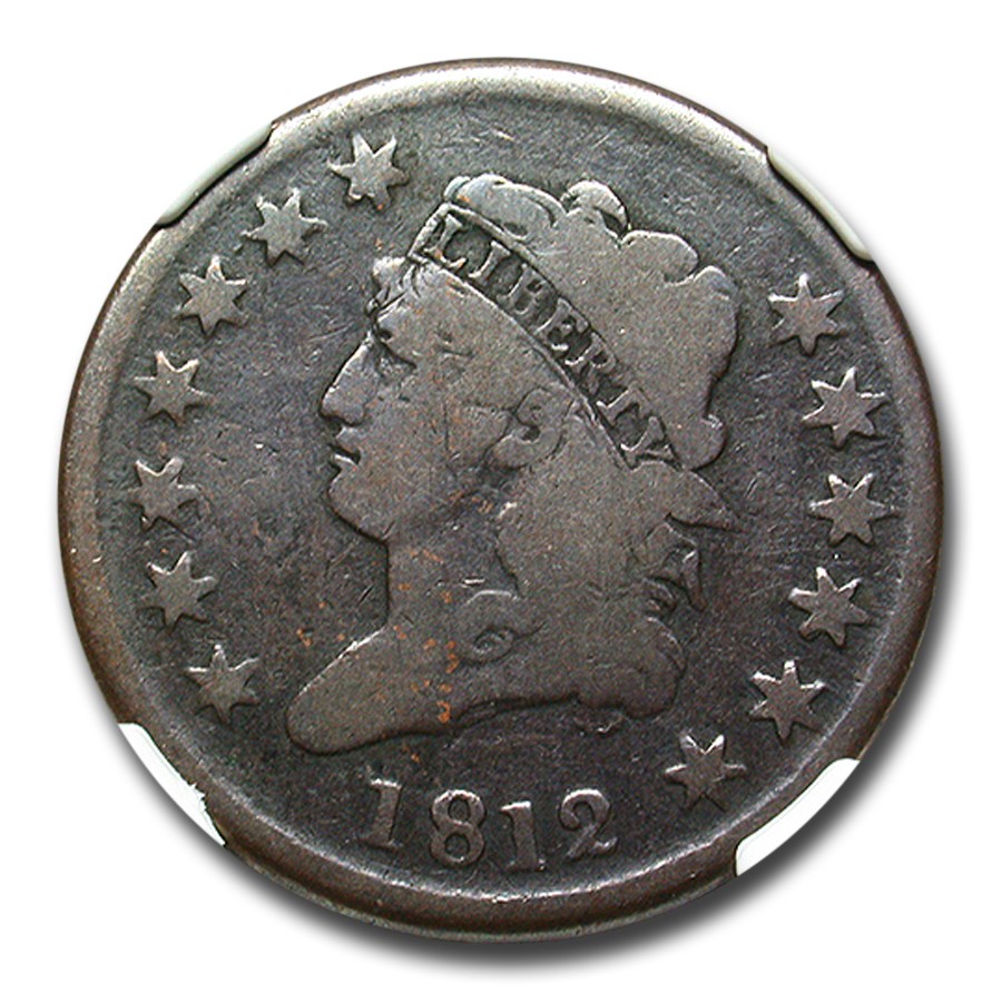 1812 Large Cent VG-8 NGC (Brown)