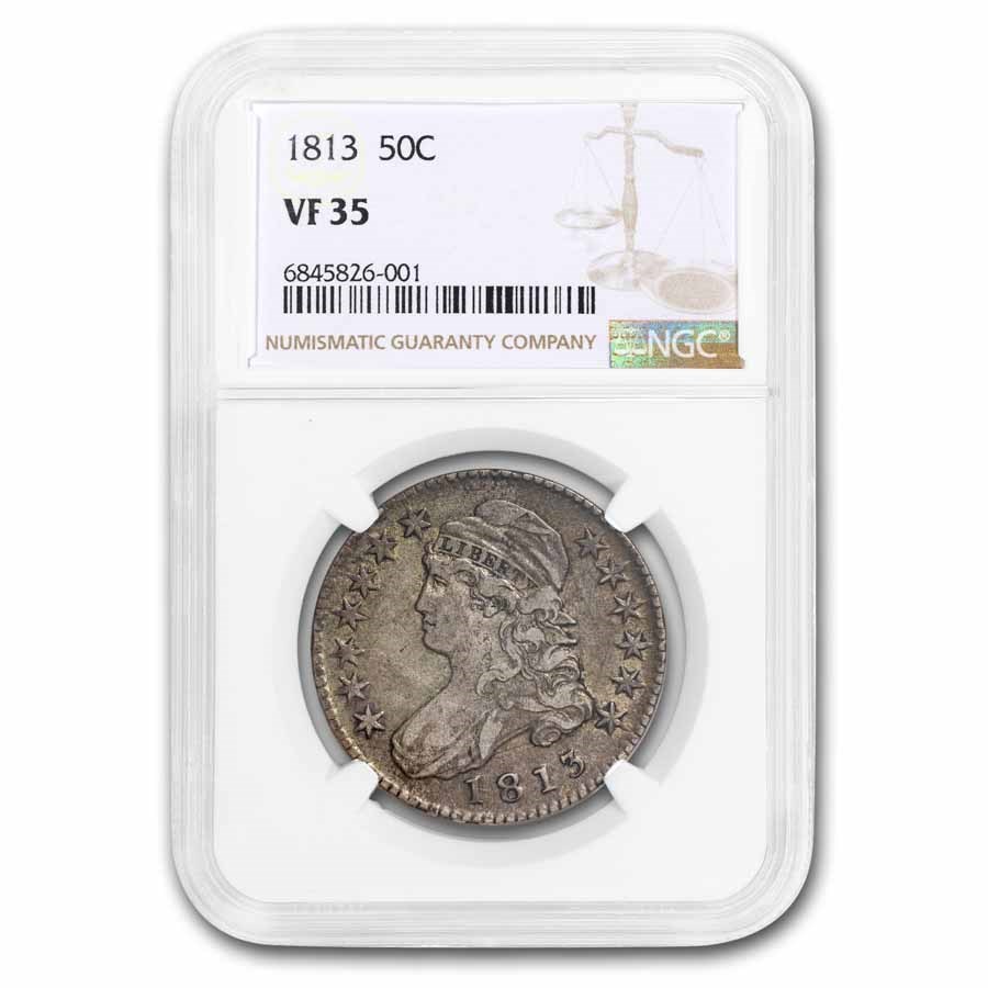 1813 Bust Half Dollar VF-35 NGC