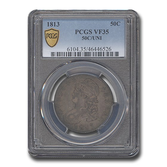 Buy 1813 Capped Bust Half Dollar VF-35 PCGS (50C/UNI) | APMEX