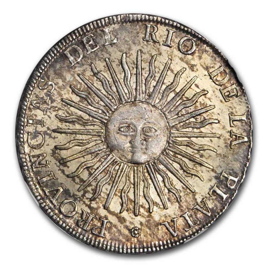 Buy 1813-PTS F Argentina 8 Reales Rio de la Plata MS-62 NGC | APMEX