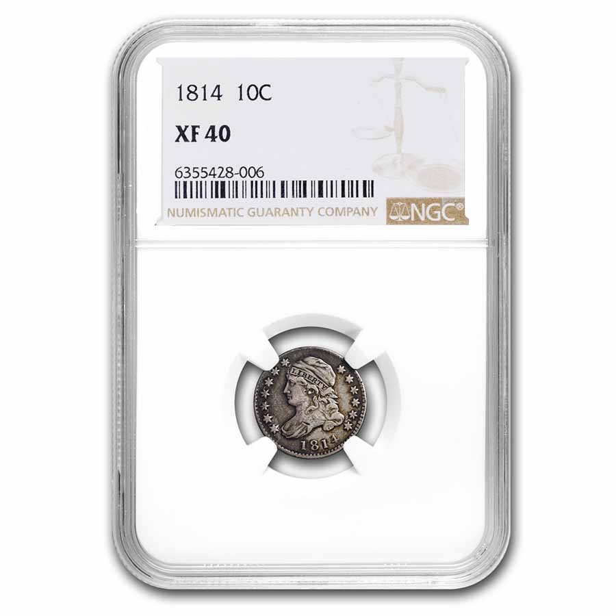 Buy 1814 Capped Bust Dime XF-40 NGC | APMEX