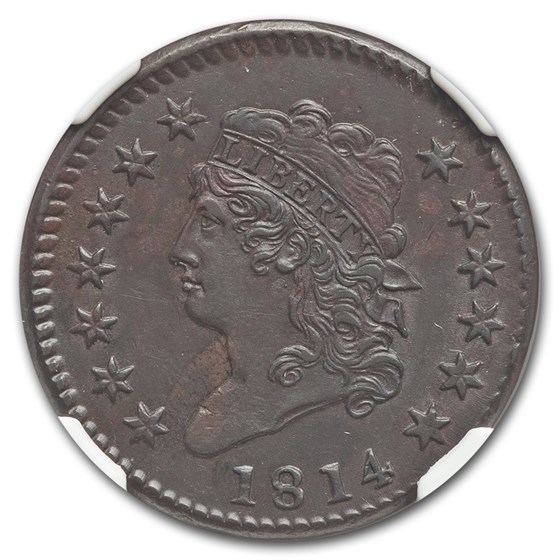 Buy 1814 Large Cent MS-60 NGC (Brown, Crosslet 4 S-294) | APMEX