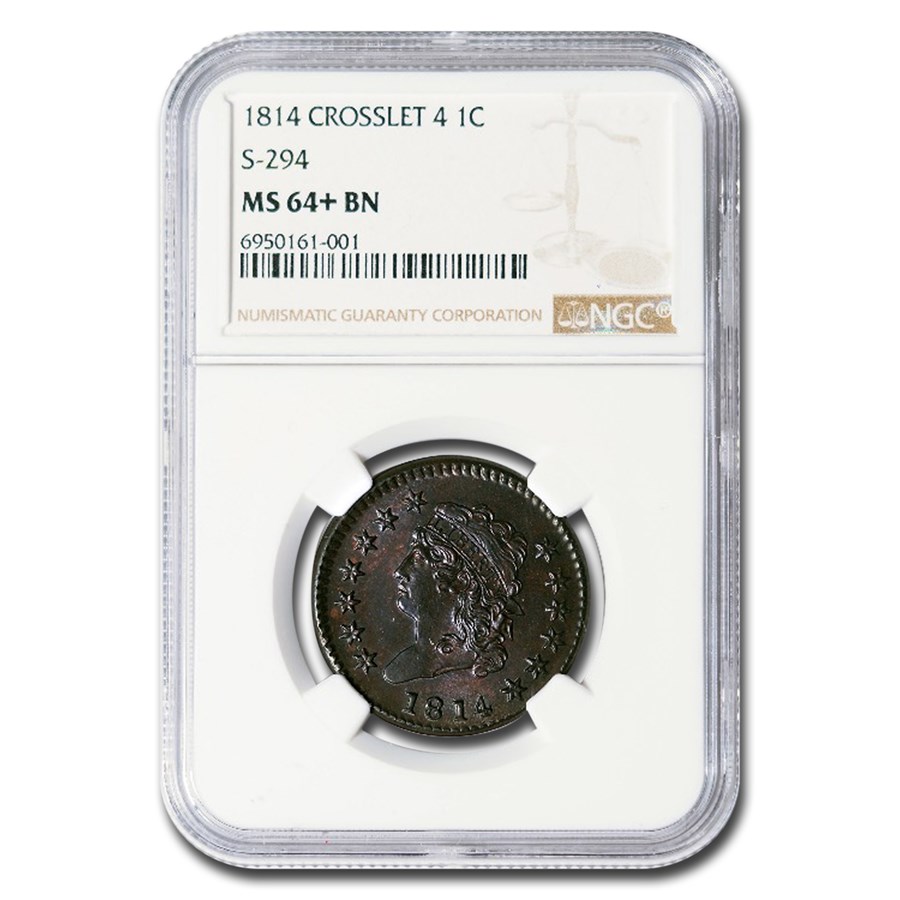 Buy 1814 Large Cent MS-64+ NGC Brown | APMEX