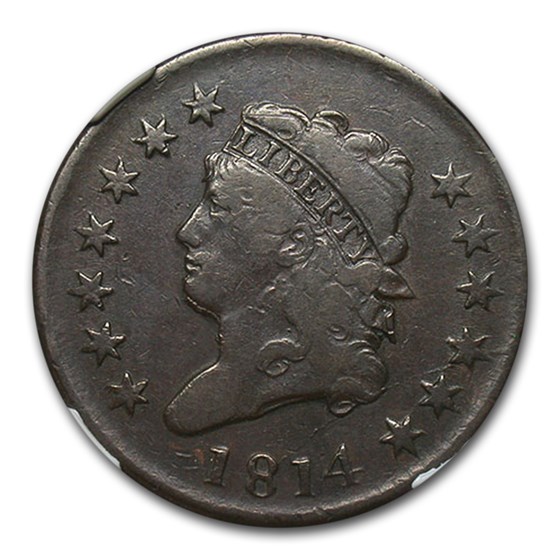 Buy 1814 Large Cent VF-20 NGC (Brown, Plain 4, S-295) | APMEX