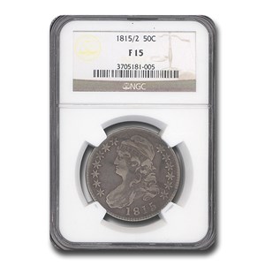 Buy 1815/2 Capped Bust Half Dollar Fine-15 NGC | APMEX