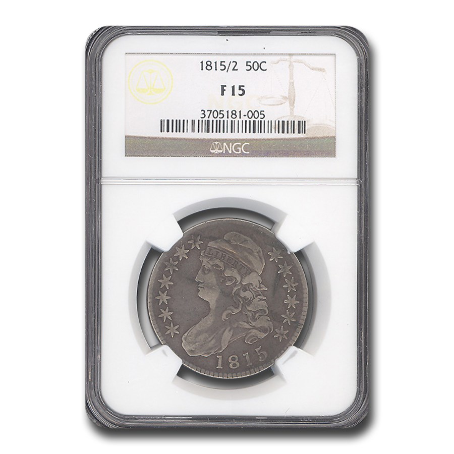 Buy 1815/2 Capped Bust Half Dollar Fine-15 NGC | APMEX