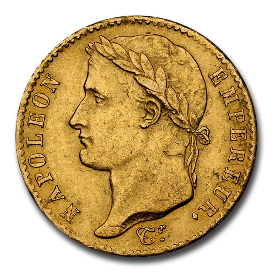 Buy 1815-A France Gold 20 Francs Napoleon MS-62 | APMEX