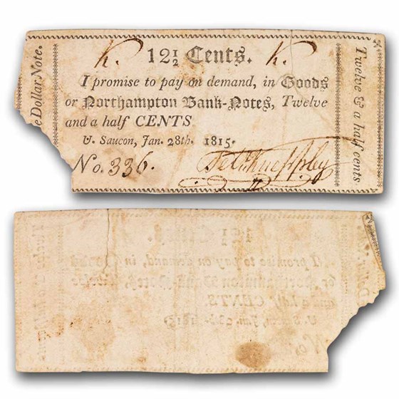 Buy 1815 Northampton, PA 12½¢ Merchant Scrip Note | APMEX